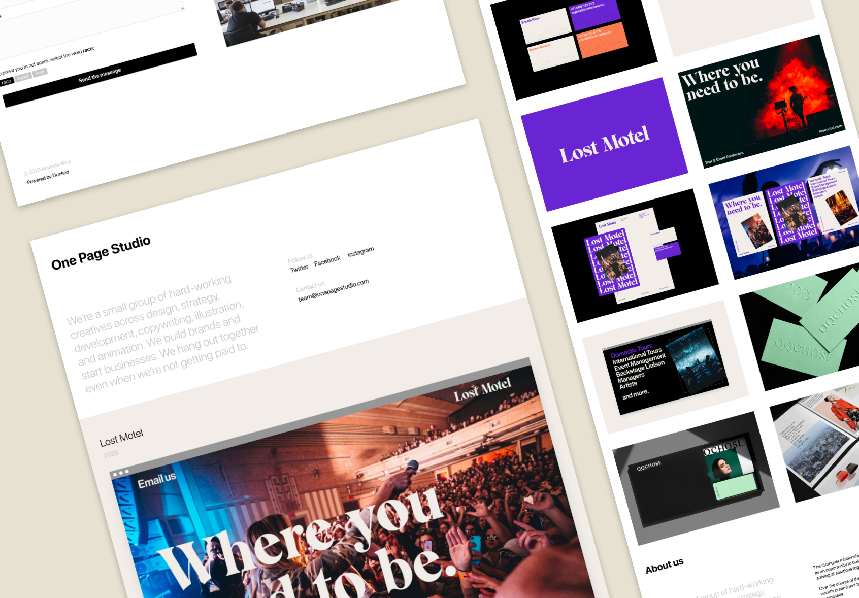 Introducing the One Pager Portfolio Template – Dunked Blog